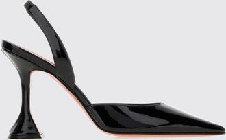 Amina Muaddi Holli Wildleder-Slingback-Pumps mit Spulenabsatz