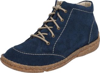 Josef Seibel Damen Schnürstiefeletten Neele 01,Weite G (Normal),Wechselfußbett,Stiefel,Bootee,Booties,halbstiefel,Blau (Aqua),35 EU