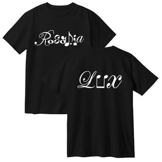 Generic Rosalia Lux T-shirt en coton à manches courtes et col rond pour homme et femme, Noir, XXL