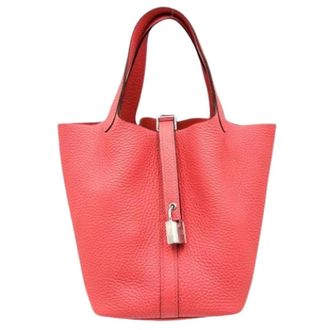 Herm&egrave;s Sac seau vintage Pre-owned - Femme - Pre-owned - Rouge - Taille: ONE Size