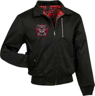 Spass Kostet Herren Gef&uuml;tterte Harrington Jacke Stitchknot Heavy Metal Winter Jacke Gr&ouml;&szlig;e S - 5XL