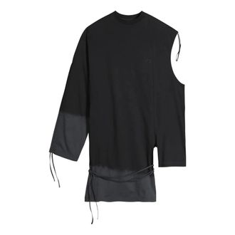 Yohji Yamamoto Dd Cnch Drape T - - Blouses & Shirts - Damen - Schwarzk - S