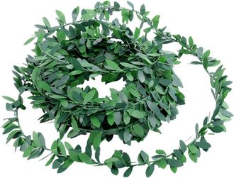 WINOMO 7. 5 Efeu K&uuml;nstliche Eukalyptusgirlande Faux Eukalyptusbl&auml;tter Reben Handgemachte Plastikgirlande Gr&uuml;n H&auml;ngende Pflanze Hochzeit Hintergrund Bogen Wan