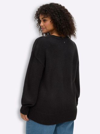 Sheego Strickpullover Pullover Langarm Grobstrick