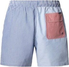 Fa&ccedil;onnable Short de bain seersucker &agrave; blocs de couleur