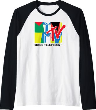 Giesswein Retro 90er Kubismus Kunst Musik TV Logo Raglan
