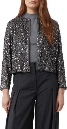 Comma Blusenjacke mit Pailletten