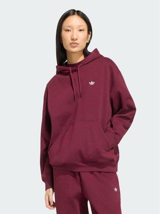 adidas Sweatshirt Essentials Oversized Fleece Hoodie KT2274 Dunkelrot Regular Fit