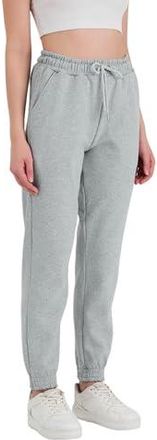 Comeor Pantalon de Jogging Classique pour Femme Salopette, Gris, XL