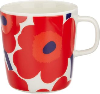 Marimekko Marimekko Becher 400ml Utensilien Unikko Unikko Wei&szlig; X Red 67719 001 [Parallelimportwaren]