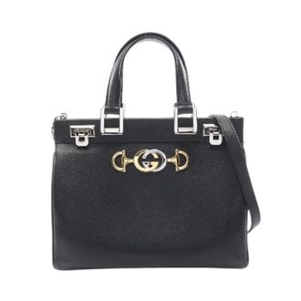 Gucci Pre-owned Zumi Small 2Way Top Handle Bag - - Pre-owned - Damen - Schwarzk - ONE SIZE