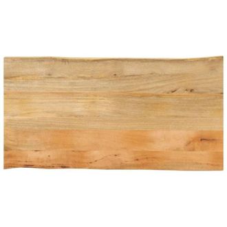 vidaXL Vidaxl - Dessus de table en bois massif manguier 110x60x3,8 cm - Bords vivants - Finition naturelle - Unique et distinctif