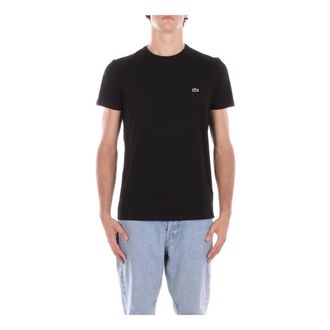 Lacoste Homme, Tops, Noir, Taille: 2XL T-shirt en coton Pima