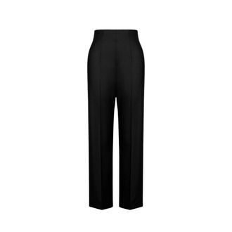 Alberta Ferretti Leichte Stretch-Wollhose - - Trousers - Damen - Schwarzk - S