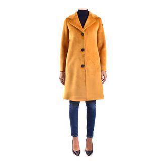 Roberto Ricci Design Mantel mit Reverskragen und V-Ausschnitt- Knopfleiste - - Coats - Damen - Braun - M