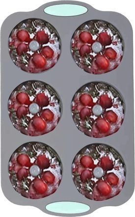 Generic Silikon Eisformen | 6-Holige Feiertage Wiederverwendbare Bastelbedarf,Weihnachtskranz Eisform Gefrierform - F&uuml;r Gefrierschrank Schokolade Kuchen Desse