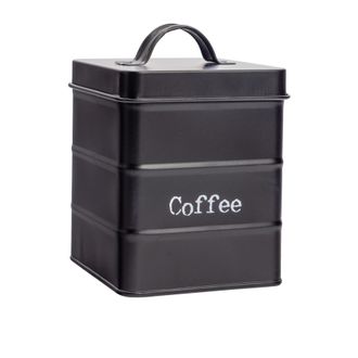 Harbour Housewares Vintage Metal K&uuml;che Kaffeekanister - Schwarz