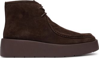 Calvin Klein Schn&uuml;rschuhe Calvin Klein Flatf Lace Up Apr Cut Boot HW0HW03273 Dunkelbraun