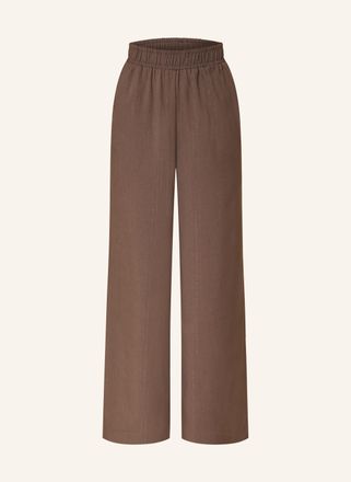 Y.A.S. Marlenehose Mit Glitzergarn braun