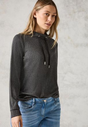 Cecil Langarmshirt mit Stehkragen