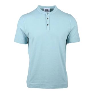 Alpha Studio Homme, Tops, Bleu, Taille: L Serafino T-Shirt