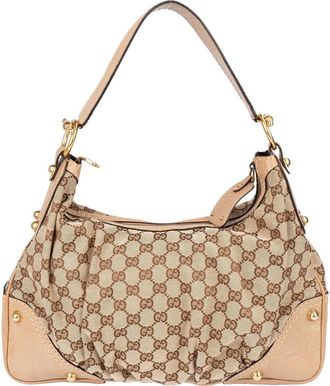 Gucci Crossbody Bags - Gucci GG Monogram Horsebit Shoulder Bag - Gr. unisize - in Braun - f&uuml;r Damen
