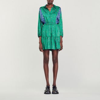 Sandro Robe chemise imprim&eacute;e