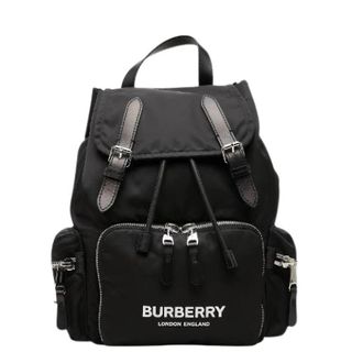 Burberry Pre-owned Logo Print Calf Nylon Backpack - - Pre-owned - Damen - Schwarzk - ONE SIZE