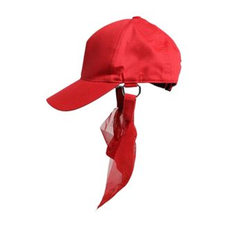 Dolce & Gabbana Casquette de baseball avec cache-visage - Femme - Accessoires - Rouge - Taille: ONE Size