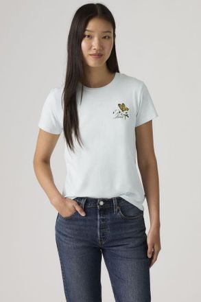 Levi's Perfect Tee - Femme - Bleu / Butterfly On Daisy Country Air - XS