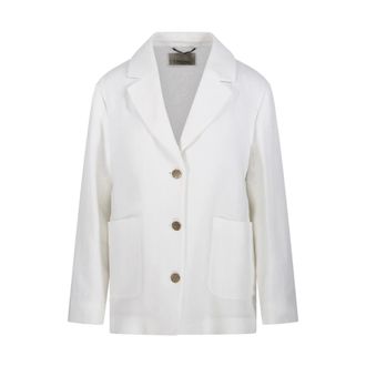 Max Mara Femme, Vestes, Blanc, Taille: 38 FR Carlotta Blazer