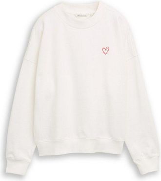 Tom Tailor Sweatshirt Strick & Sweatshirts Sweatshirt mit Herz-Detail