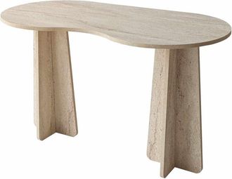 Habitat et Jardin bureau en bois infini 120 x 60 x 75 cm - Travertin