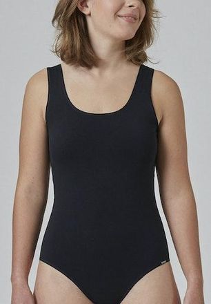 Skiny Body SKINY Body Collection, Damen, Gr. 38, N-Gr, schwarz, Obermaterial: 95% Baumwolle, 5% Elasthan, unifarben, Basic, figurbetont, tiefer Rundhals, Bo