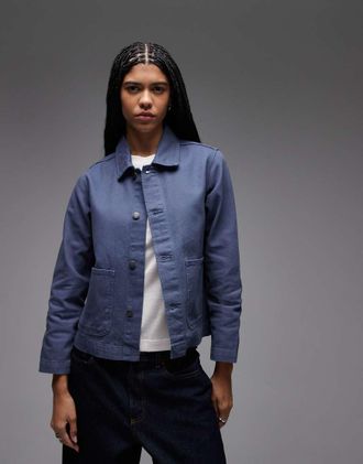Dickies Veste en toile non doubl&eacute;e - Bleu
