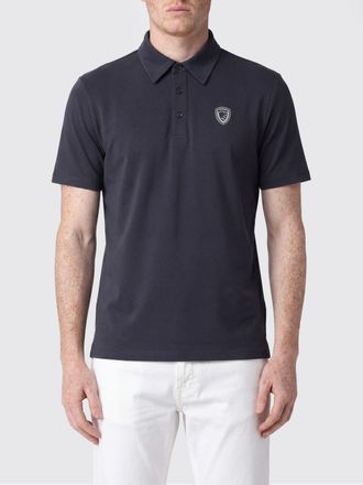 Blauer Polo Homme couleur Bleu