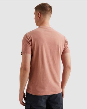 PME Legend T-Shirt Short sleeve r-neck washed garment dye mit Logo Stickerei