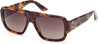 GCDS Gcds, unisex, Accessoires, Brun, Taille: 56 MM Gd0069 Lunettes de soleil