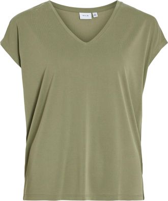 Vila Vimodala V-Neck S/S Top - Noos