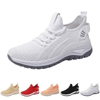 Generic Chaussures de marche &agrave; enfiler pour femme en maille respirante - Chaussures de fitness orthop&eacute;diques d&eacute;contract&eacute;es - Antid&eacute;rapantes - Confortables et 