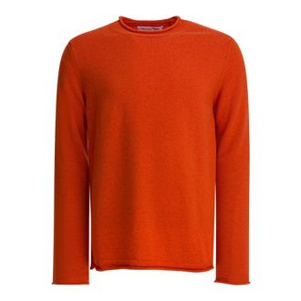 Comme Des Gar&ccedil;ons Rolled Hem Sweater - - Knitwear - Herren - Orange - L