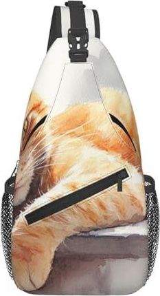 Generic The Cat In A Daze Sac &agrave; bandouli&egrave;re de voyage pour homme Sac &agrave; dos de randonn&eacute;e