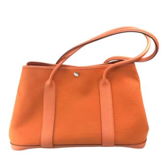 Herm&egrave;s Pre-owned Stoff totes - - Pre-owned - Damen - Orange - ONE SIZE