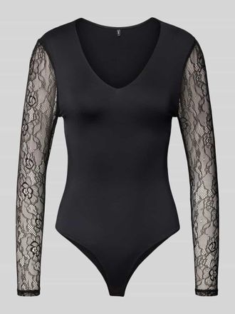 Only Slim Fit Body mit Spitzenärmeln Modell SIA