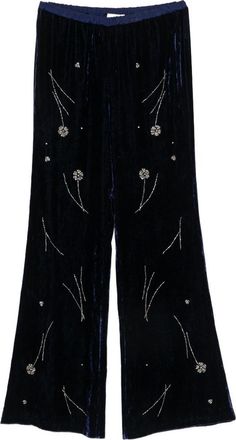 Forte_Forte Casual Hose - Dunkelblau