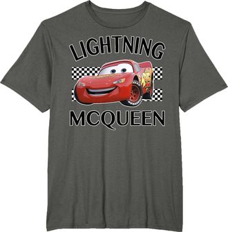 Disney Pixar Cars Lightning McQueen Finish Graphic T-Shirt T-Shirt