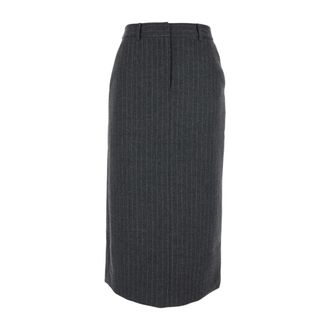 Dunst H-Line Langer Rock - - Skirts - Damen - Grau - M