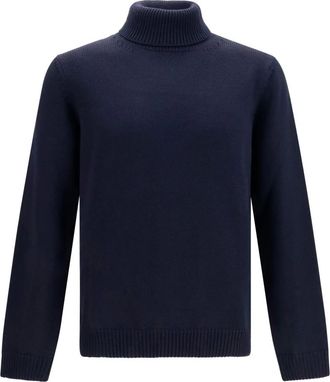 Roberto Collina Pull &agrave; col roul&eacute; en laine - Homme - Pulls - Bleu - Taille: XL