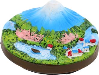 Valiclud Fuji-Modell Couchtischskulpturen Handbemalt Japanische Statue Mini-Bonsai-Berg Mikro-landschafts-landschaftsdekoration Heimdekoration Für Wohnzimmer