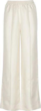 Loulou Studio Femme, Pantalons, Beige, Taille: 38 FR Lars Wide-Leg Pantalons